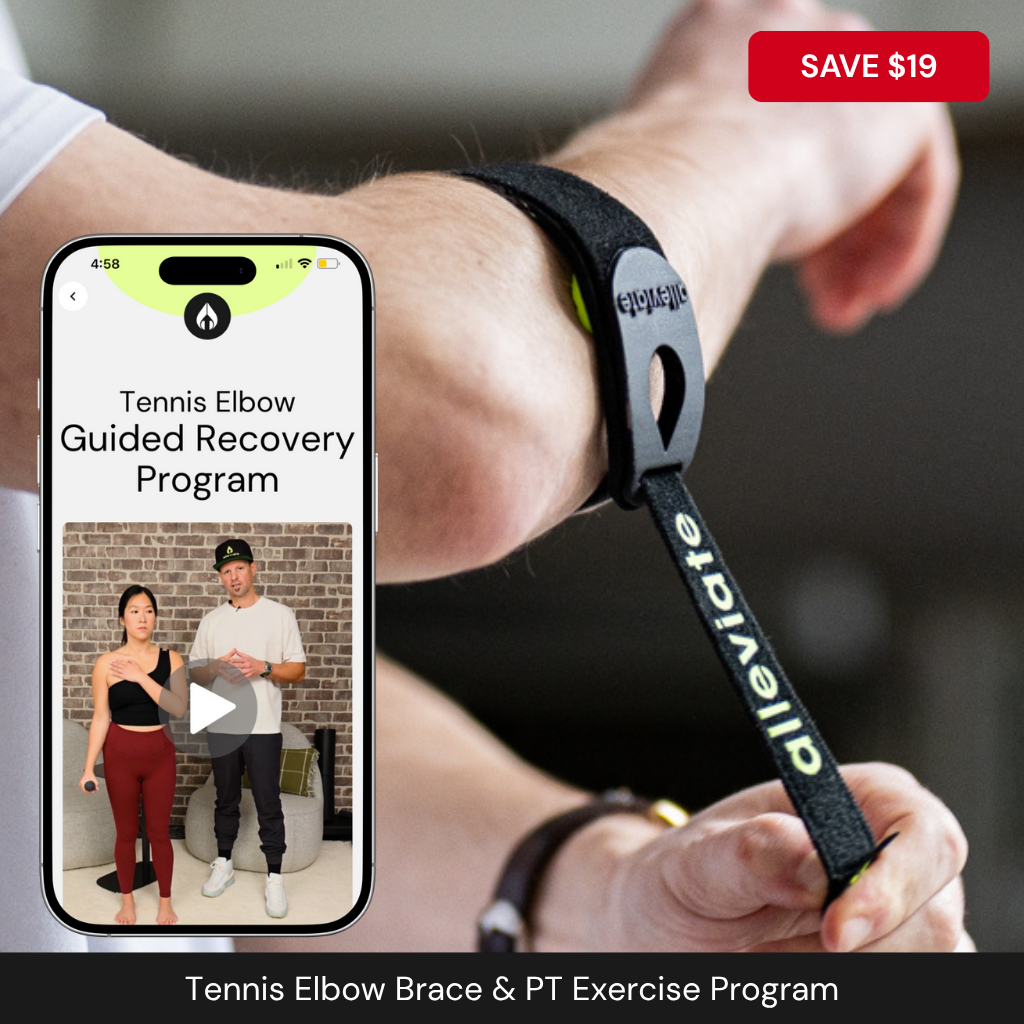 Tennis Elbow Brace with PT Exercise Program | Alleviate